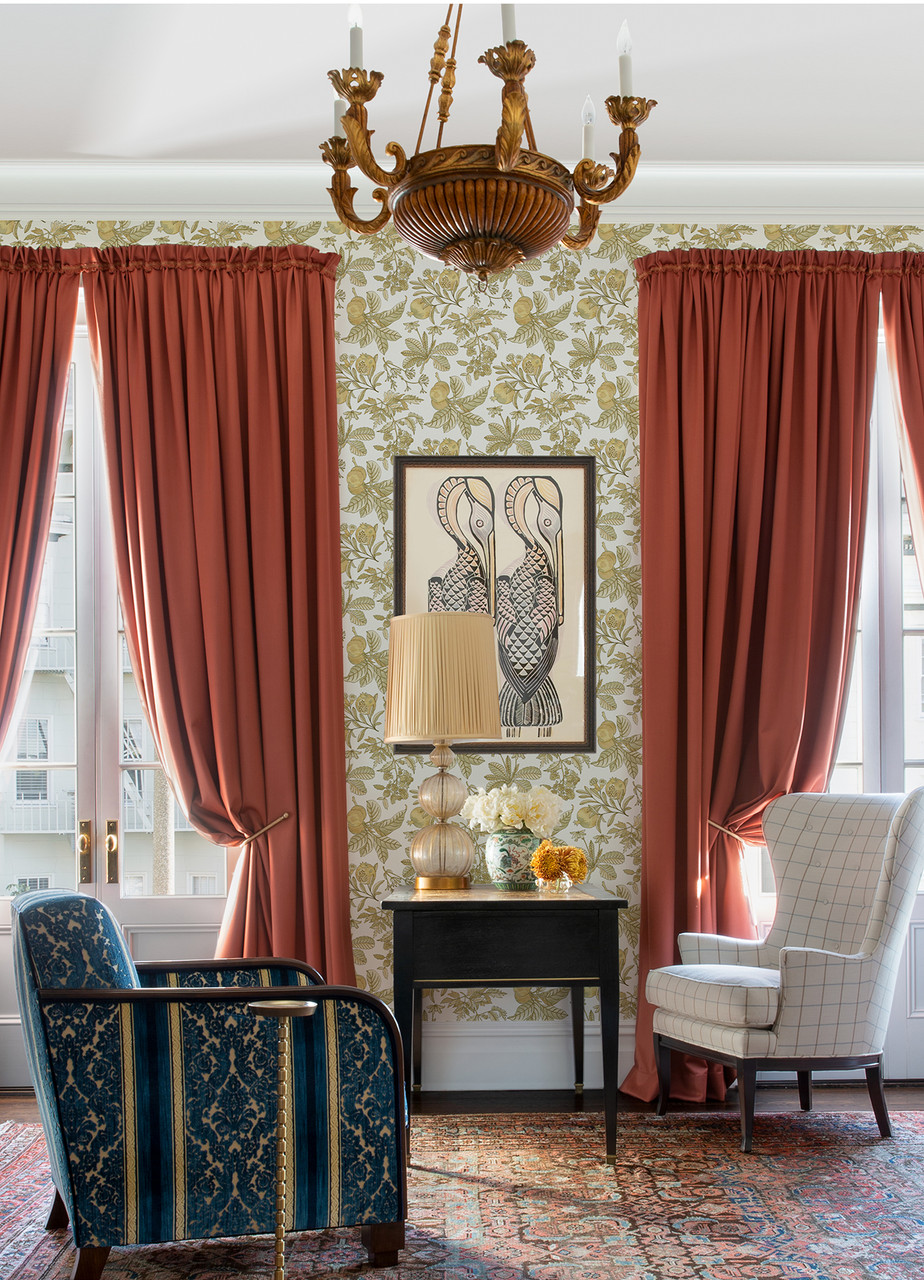 FD26813_Middleton Classical, Botanical Gold Ochre Fine Decor Wallpaper ...