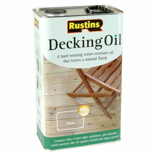 2.5lt Rustins Clear Decking Oil Solvent Based - Shades Colour Centre