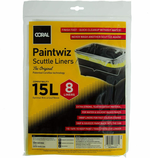 15lt Polyurethane Double Welded Seam Paint Scuttle Liners Pack of 8 ...