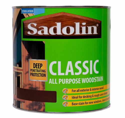1lt Sadolin Classic Solvent Oil Based Woodstain Burma Teak - Shades ...