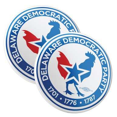 Delaware Democratic Party (2.25" Mylar Button -- Pack Of Two ...