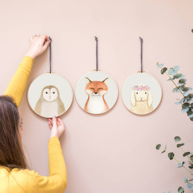 Woodland Animal Hoops