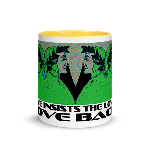 Sandro Botticelli Collectible Green Dante Mug | Neoclassical Pop Art