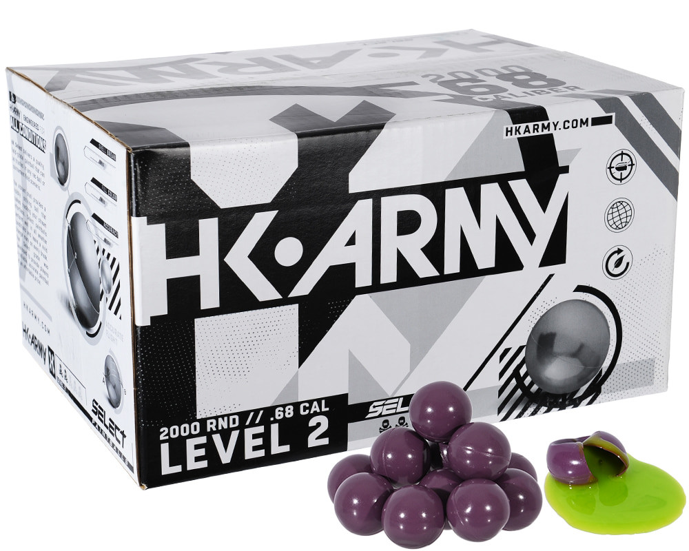HK Army Select 1,000 Round Paintballs - Green Fill ( .68 Caliber )