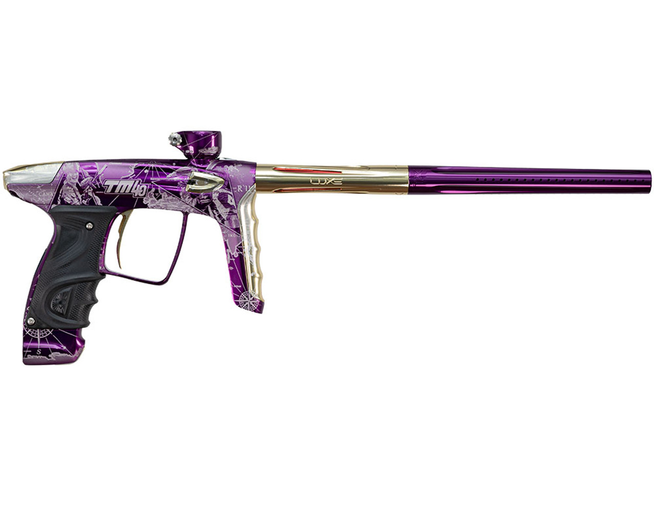 DLX Luxe TM40 Paintball Gun - Special Edition Polished Purple/Polished Gold