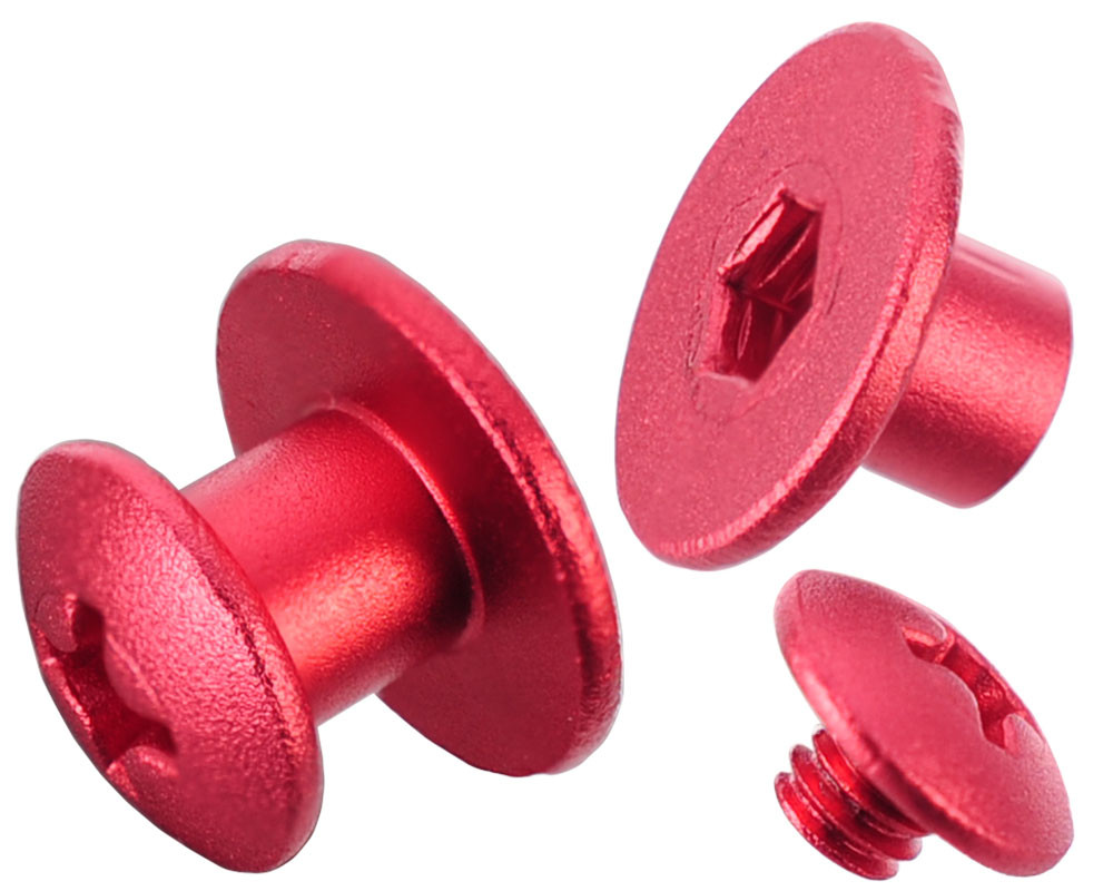 JT Anodized Aluminum Rivet Kit - 1 Complete Goggle Set - Pink