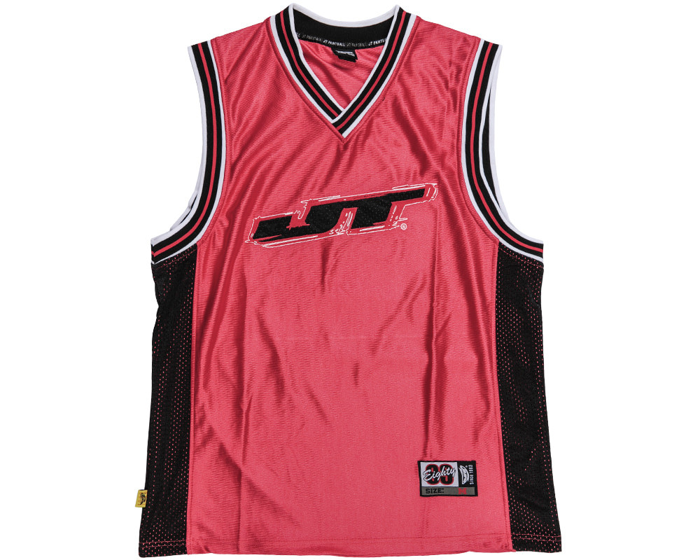 JT Basketball Retro Tank Top - Red/Black