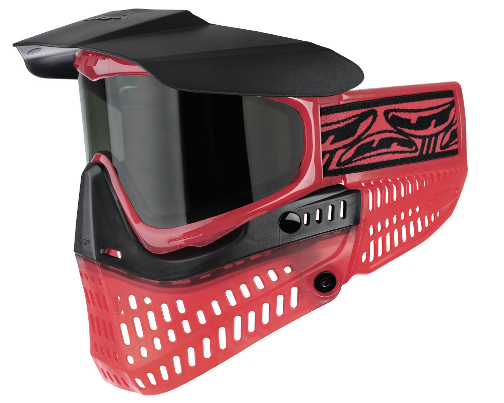 JT ProFlex Paintball Mask - Ice Series Red