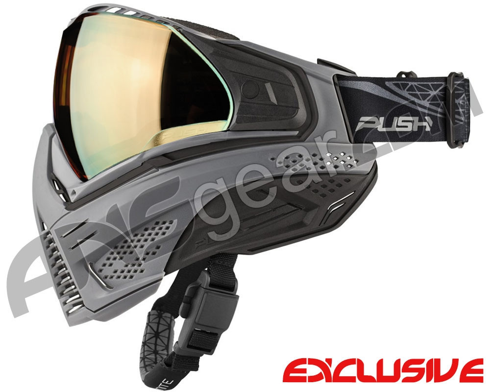 Push Unite Mask - Grey/Black w/ Chrome Gold Lens