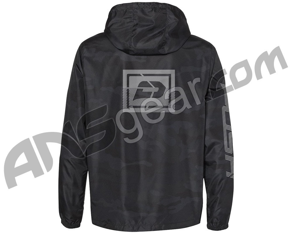 Push Reflective Sliced Windbreaker Jacket - Black Camo