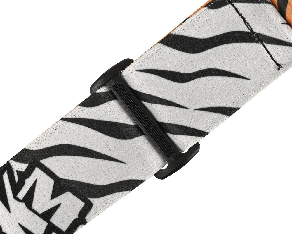 KM Paintball EVS Goggle Strap - White/Orange Tiger Stripe
