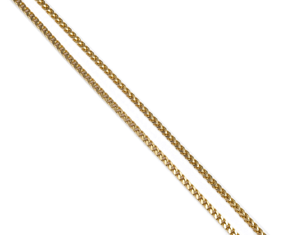 HK Army Skull Franco Chain - 3mm Gold