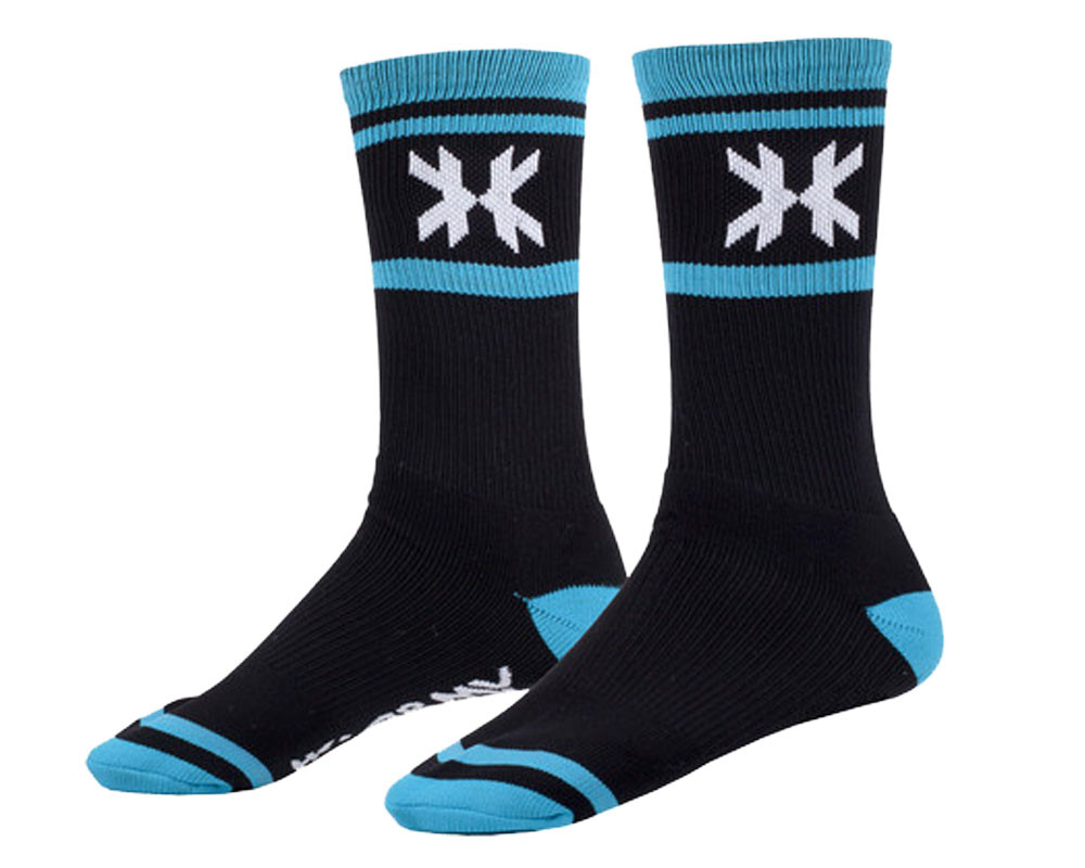 HK Army Tracer Speed Socks - Black/Teal (ZYX-2554)