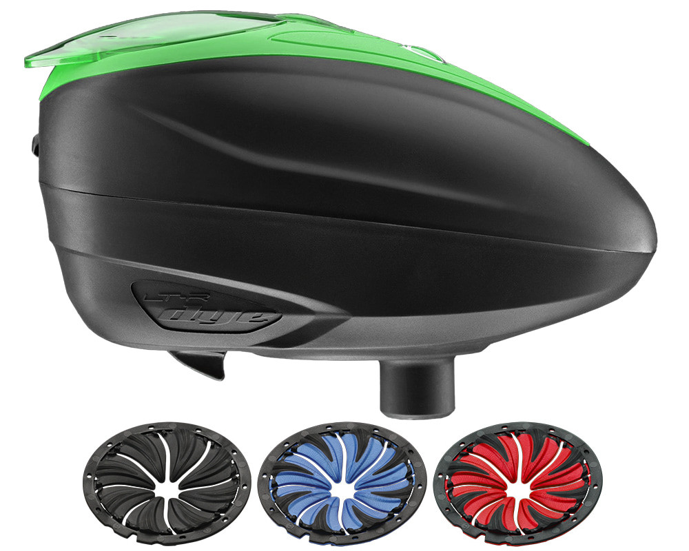 Dye LTR Paintball Loader w/ Free Quick Feed Lid - Black/Lime