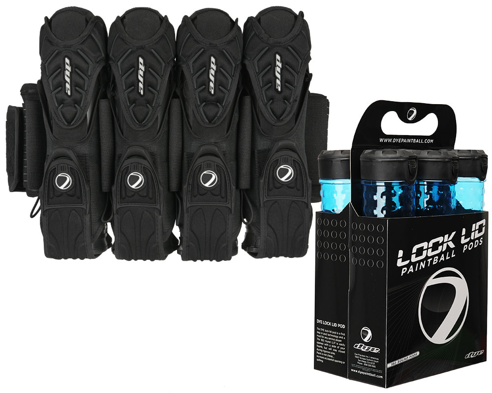 DYE Assault Pack Harness 4+5 w/ Free 6 Pack Lock Lid Pods