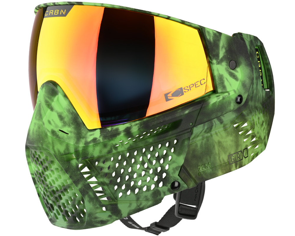 Carbon CRBN Zero GRX Paintball Mask (Less Coverage) - Tie-Dye Gecko