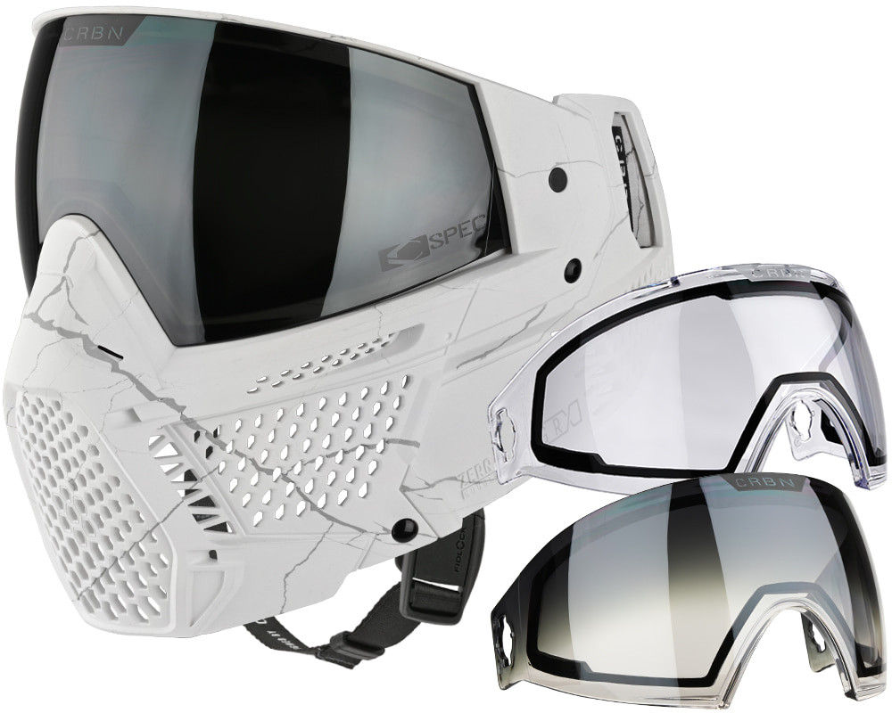 Carbon CRBN Zero GRX Paintball Mask (More Coverage) - Fracture Bone