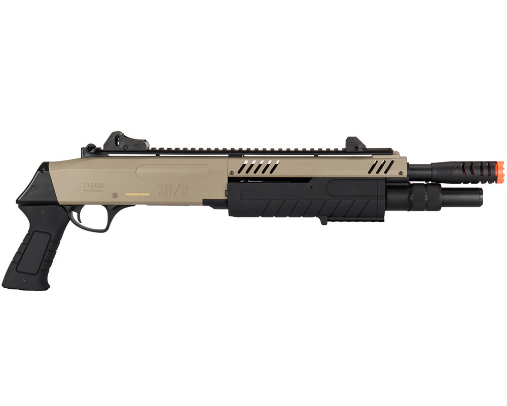 Fabarm STF/12 Short Barrel Airsoft Shotgun - Tan (USLR3005)