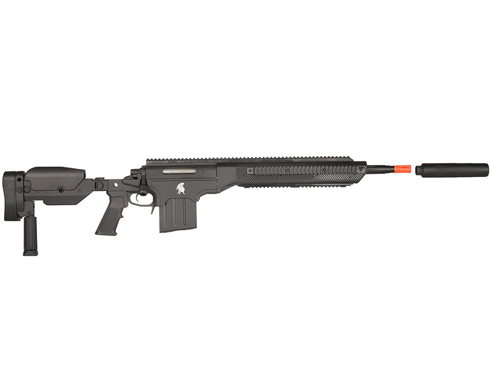 Lancer Tactical Bolt Action Airsoft Sniper Rifle w/ Folding Stock ...
