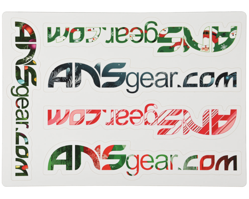 ANSgear.com Logo Sticker Sheet - Christmas