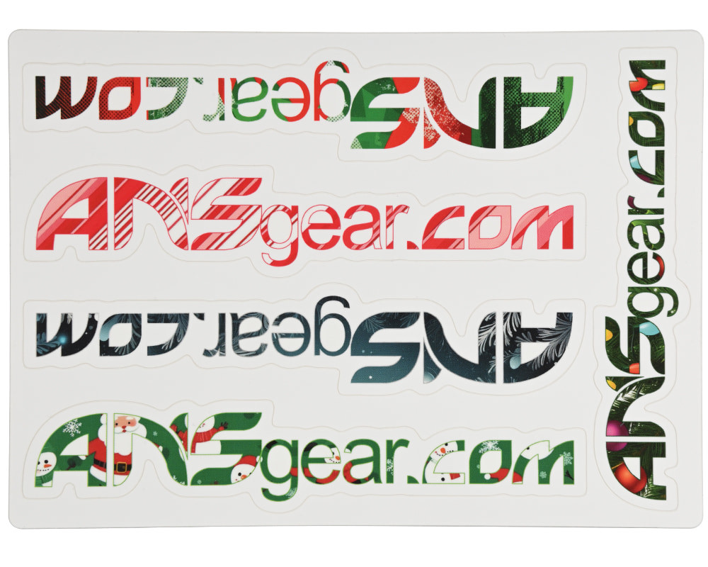 ANSgear.com Logo Sticker Sheet - Christmas