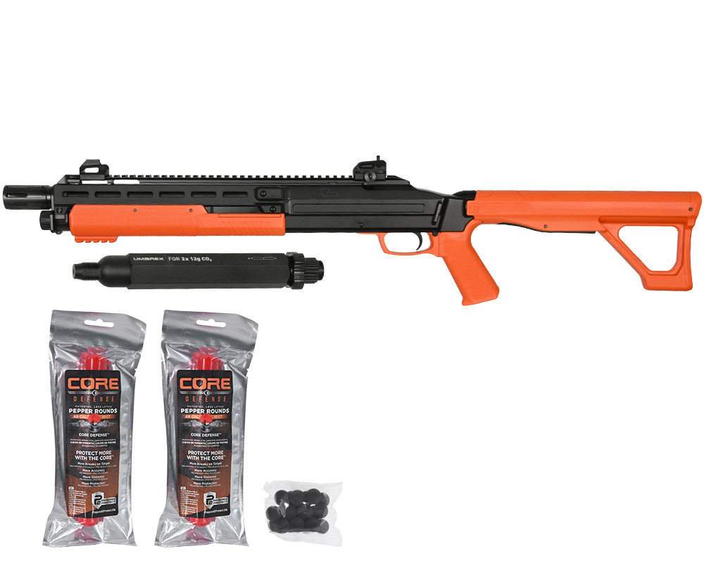 T4E .68 Caliber P2P HDX 36 Joule Home Defense Shotgun - Black/Orange ...
