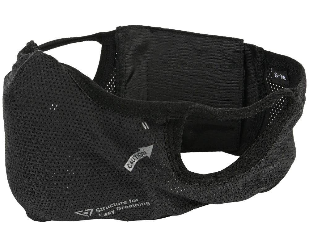 Laylax Battle Style Aeroflex Face Guard - Black - Small/ Medium
