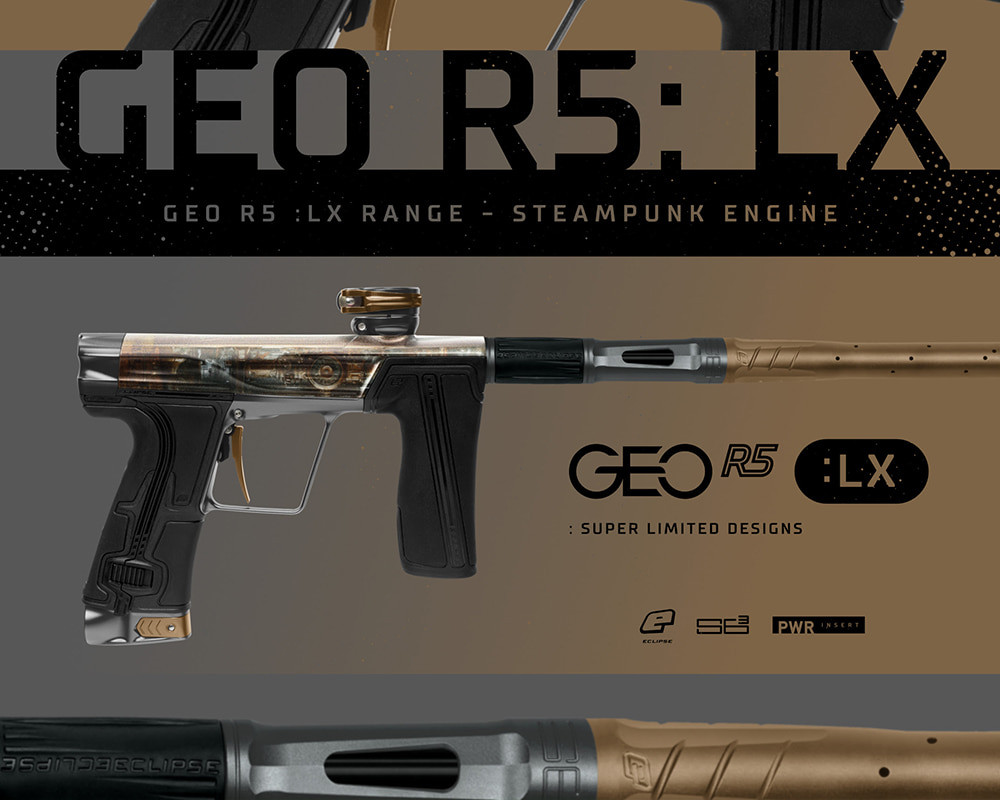 Planet Eclipse Geo R5 Paintball Gun - LX Range Steampunk Engine