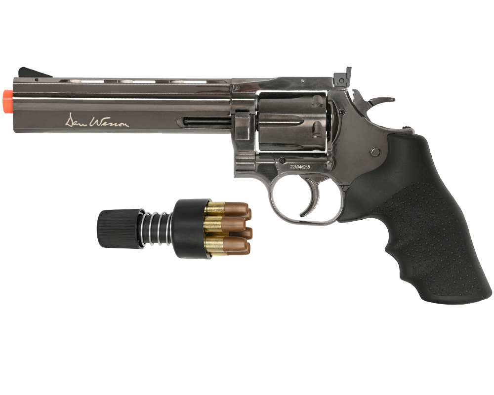 ASG Dan Wesson 715 CO2 Airsoft Revolver - Steel Grey (50101)