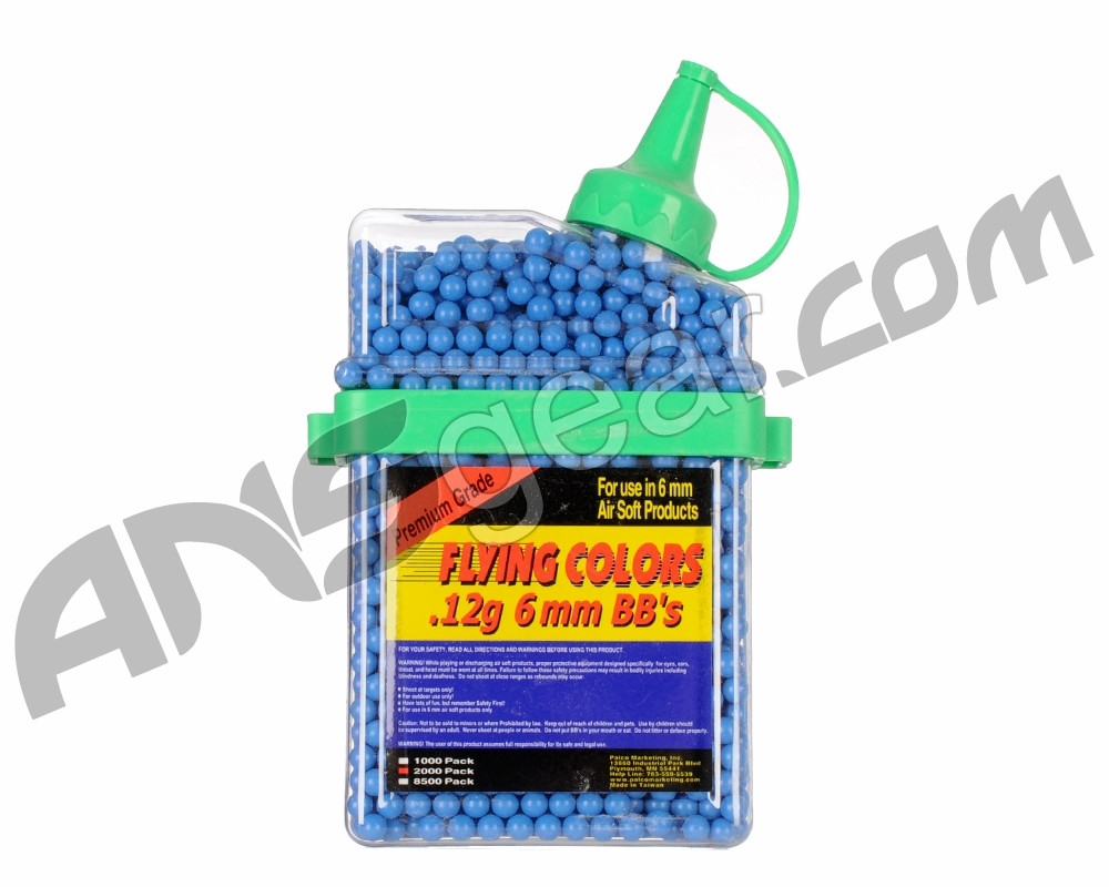2,000-ct. Flying Colors .12g Airsoft BB's - Blue - ANSgear.com