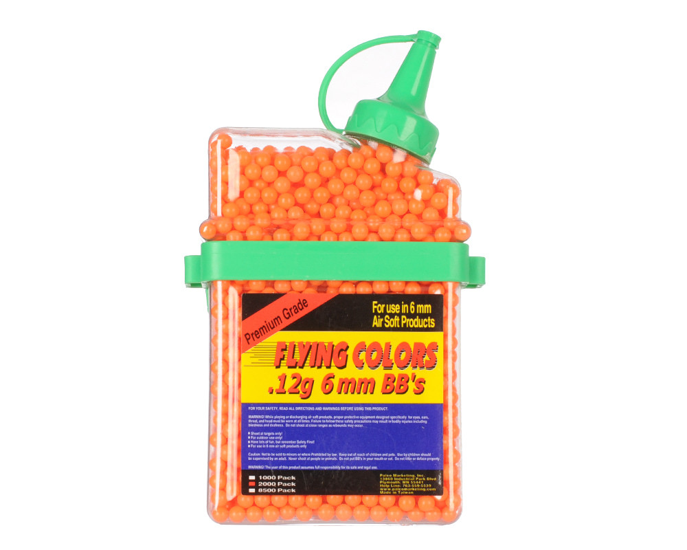 2,000-ct. Flying Colors .12g Airsoft BB's - Orange - ANSgear.com
