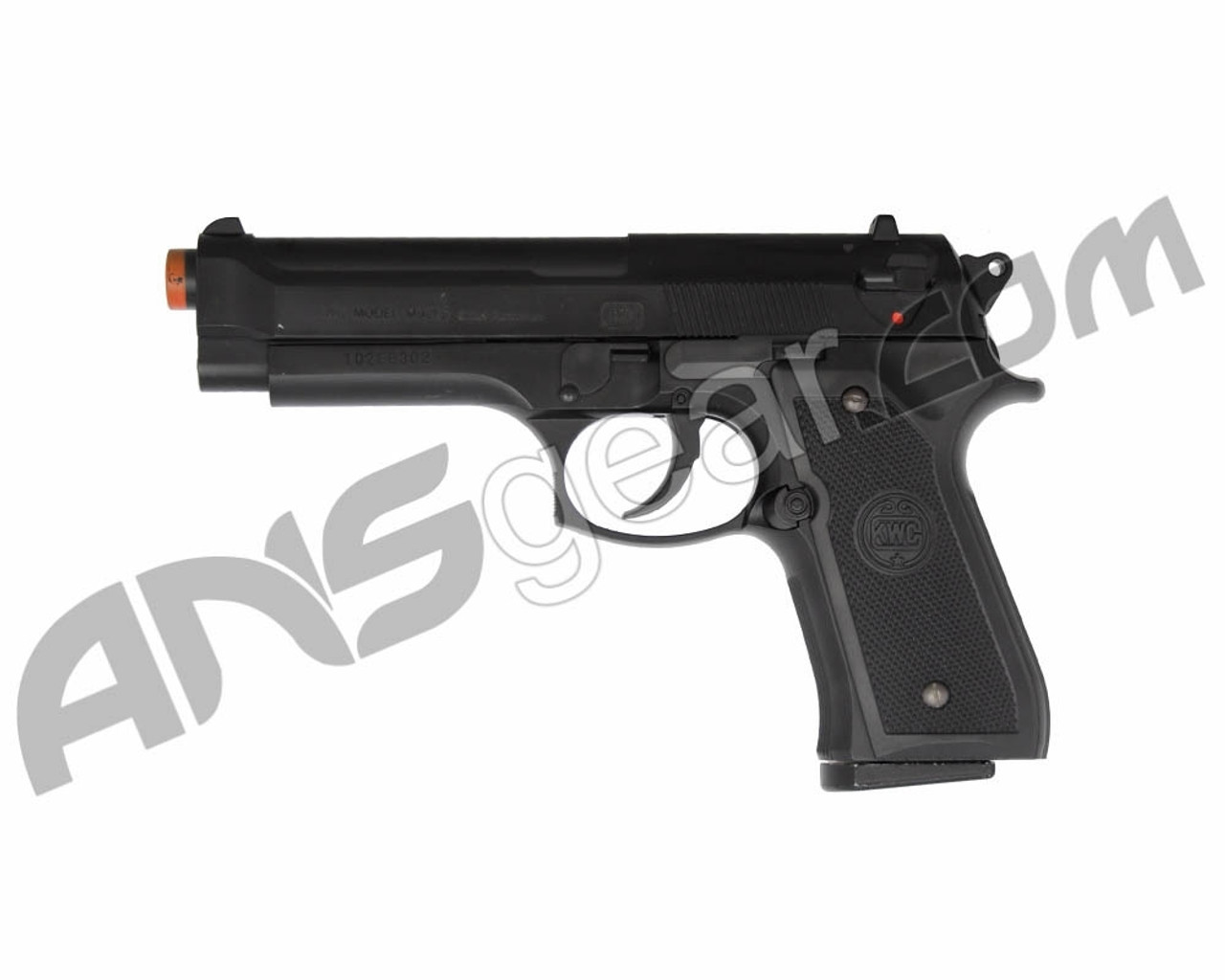 KWC M92FS Gas Airsoft Handgun - Black - ANSgear.com