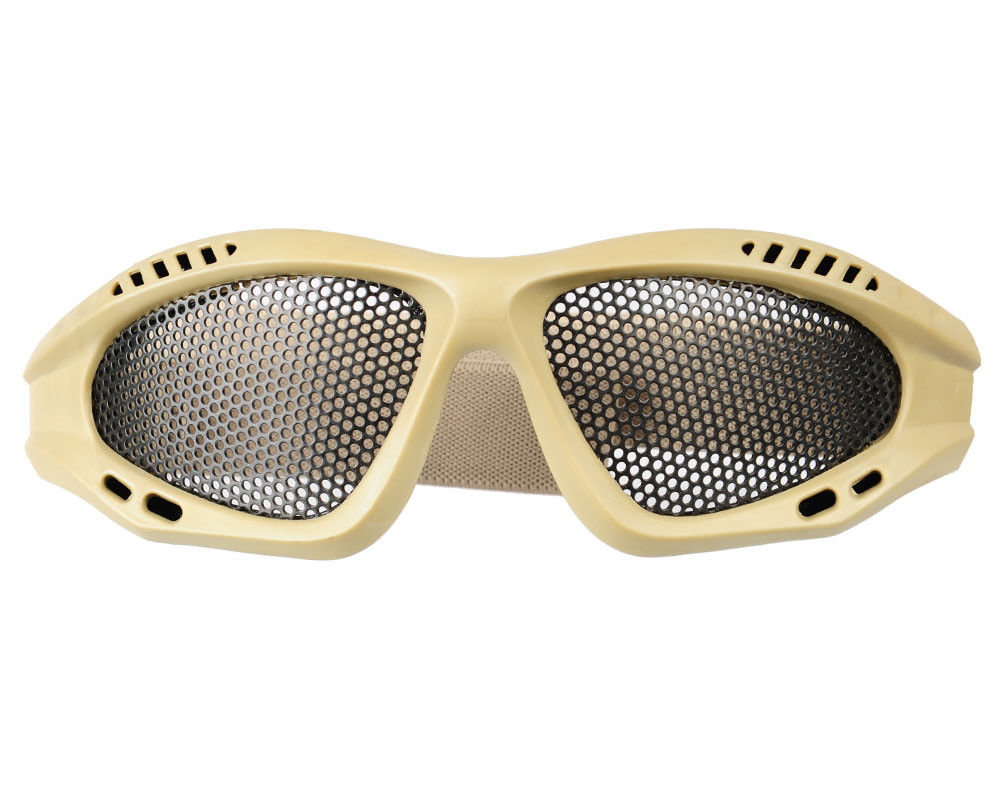 Mesh Airsoft Goggles - Tan - ANSgear.com