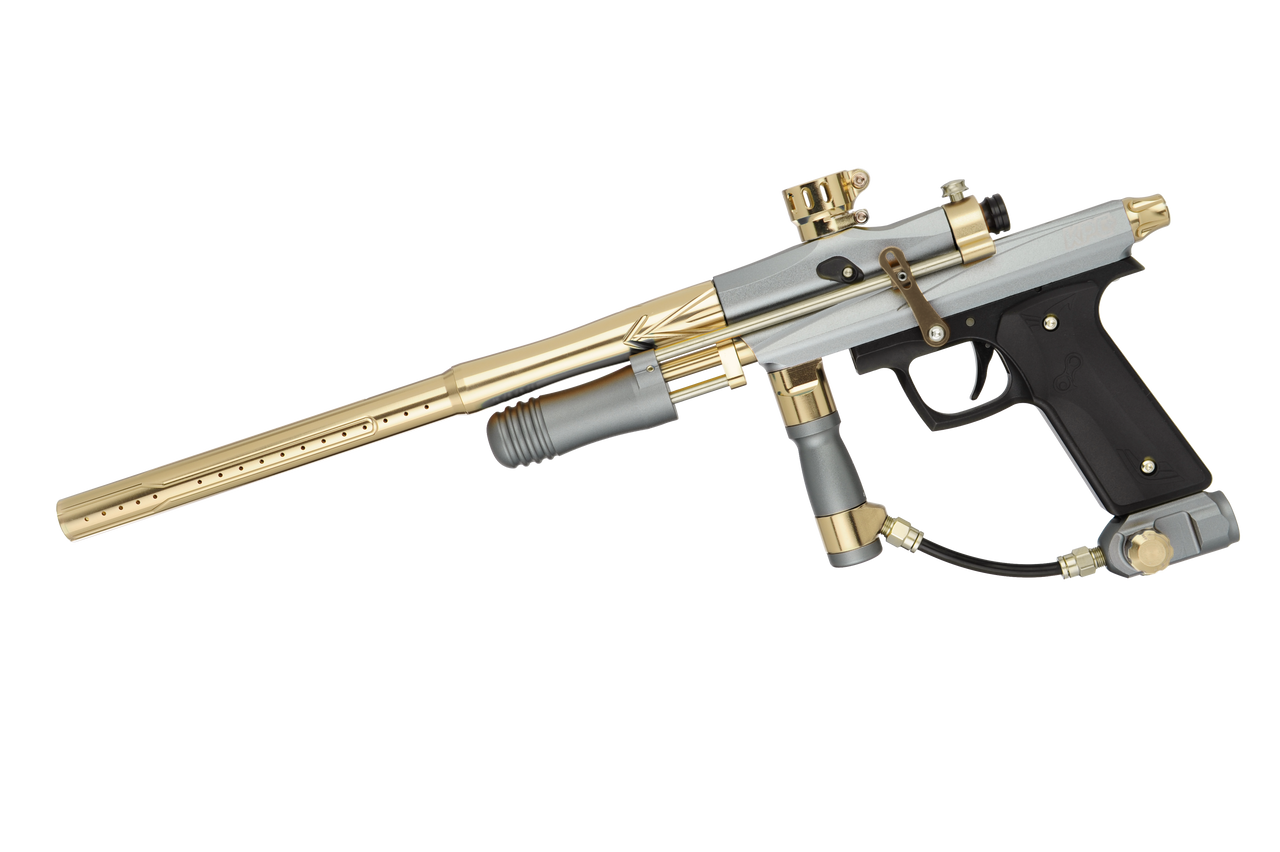 Azodin KPC+ Pump Paintball Gun - Titanium/Gold