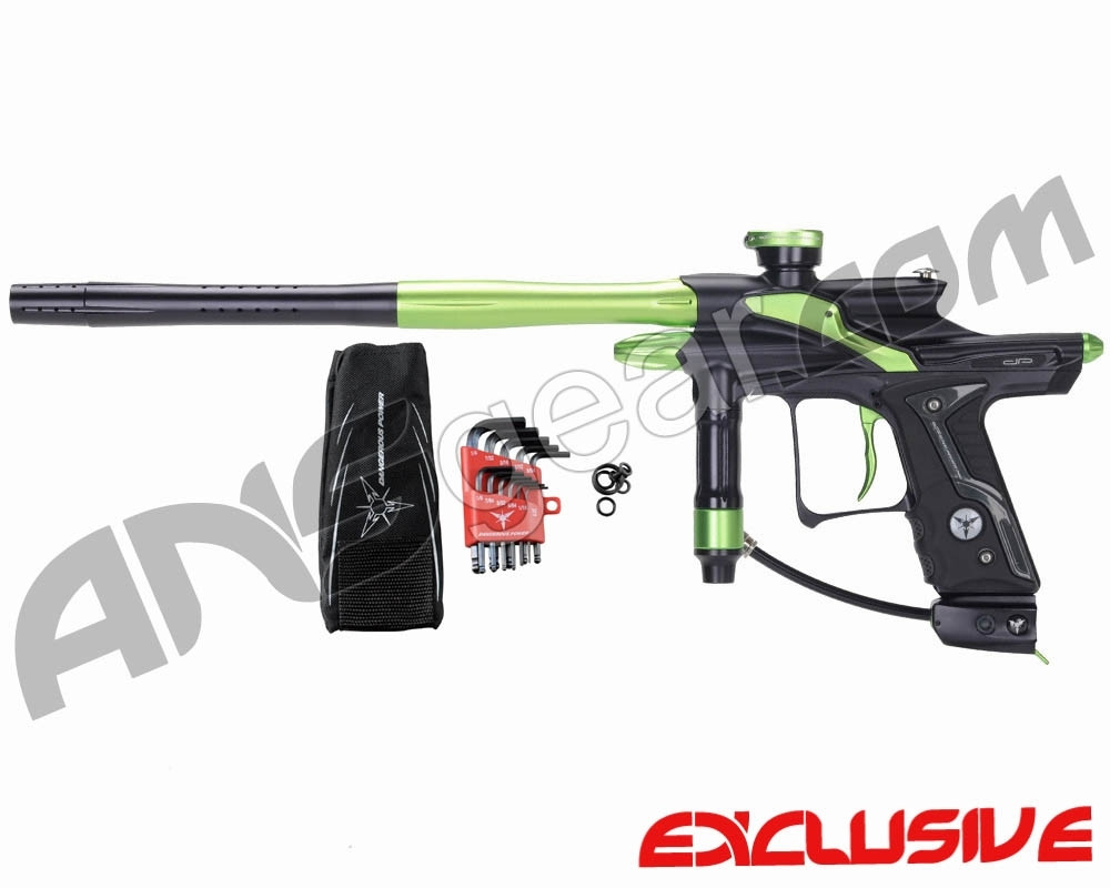Dangerous Power Fusion FX Paintball Gun - Black/Neon Green - ANSgear.com