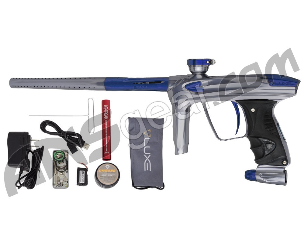 DLX Luxe 2.0 OLED Paintball Gun - Charcoal/Dust Blue - ANSgear.com