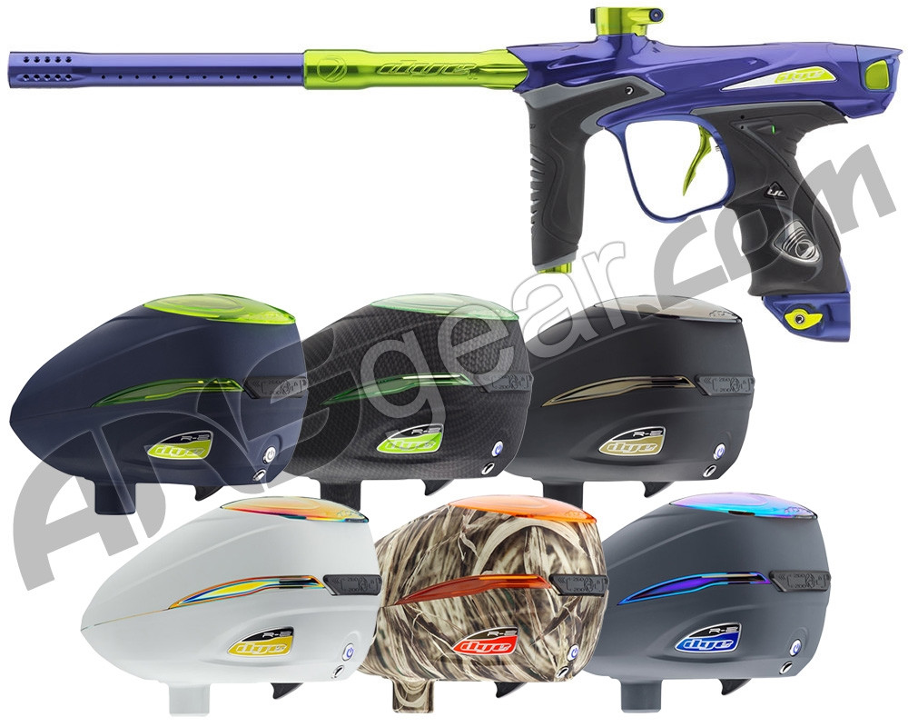Dye DM15 Paintball Gun w/ Free R2 Loader - Navy/Green - ANSgear.com