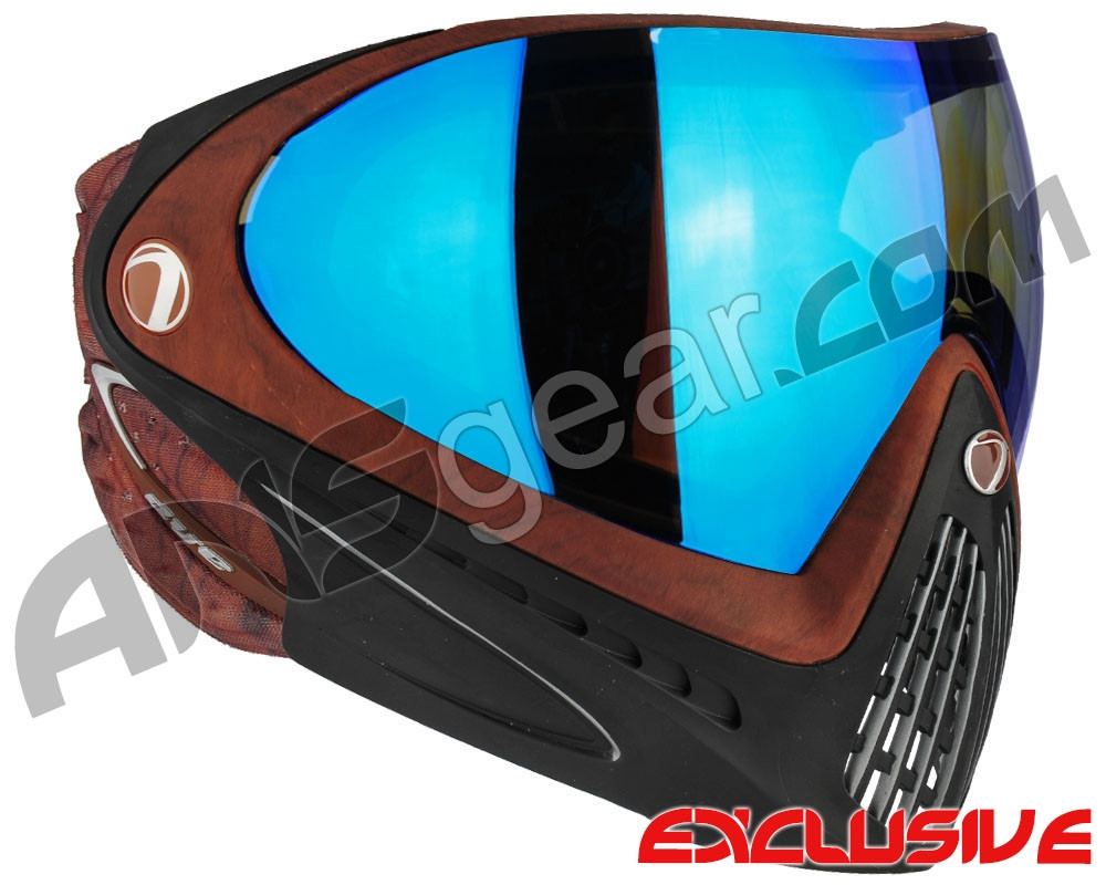 Dye Invision I4 Pro Mask - Woody w/ Dyetanium Blue Ice Lens