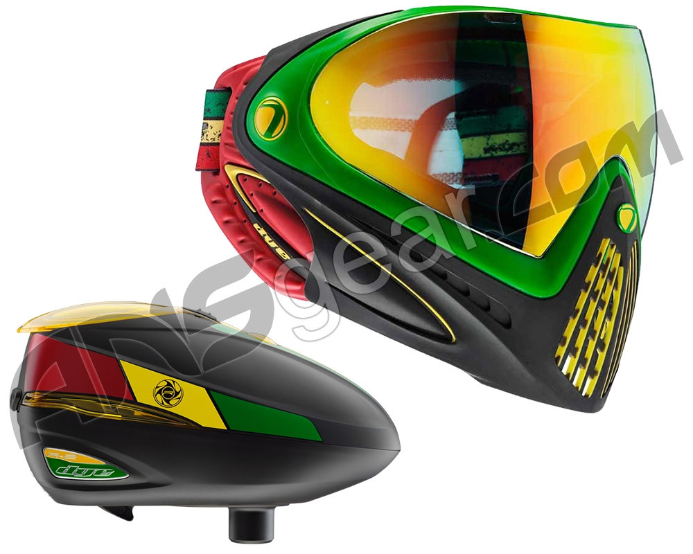 Dye Invision I4 Pro Mask & R2 Loader Combo - Rasta - ANSgear.com