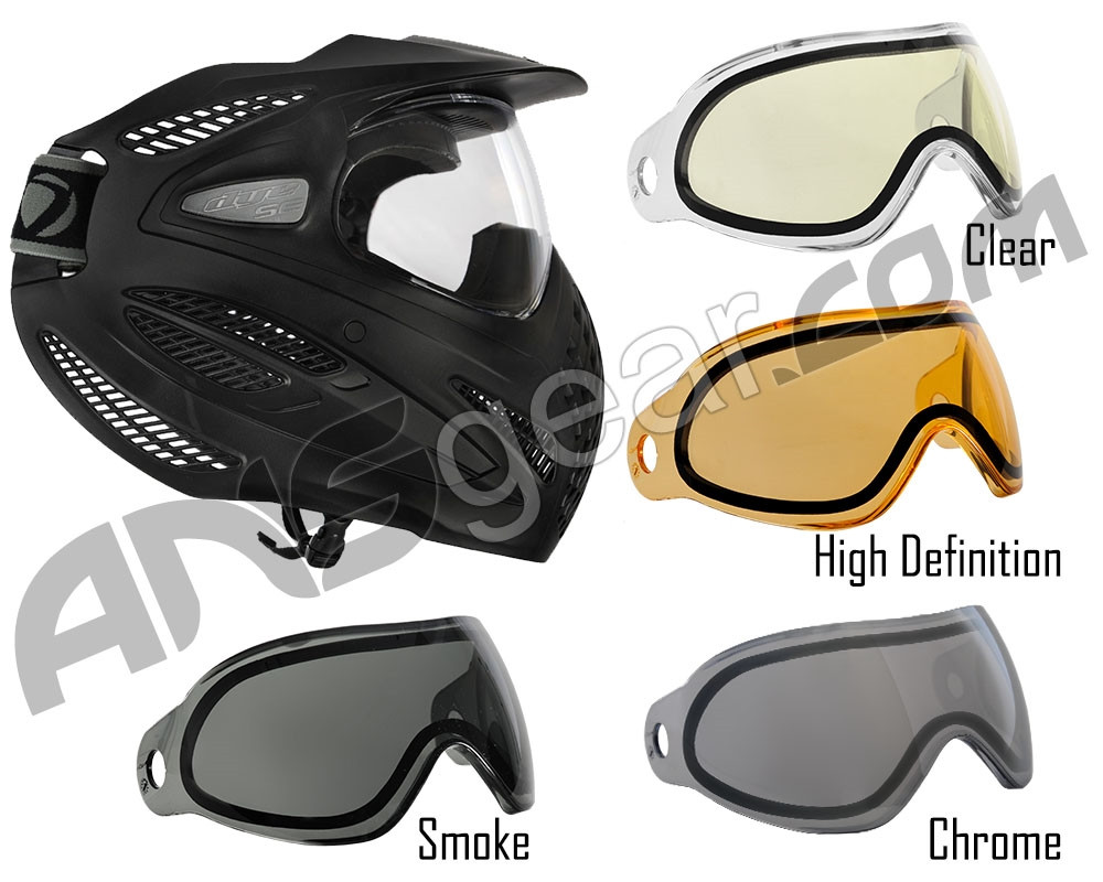 Dye SE Single Mask w/ Additional Thermal Lens - Black