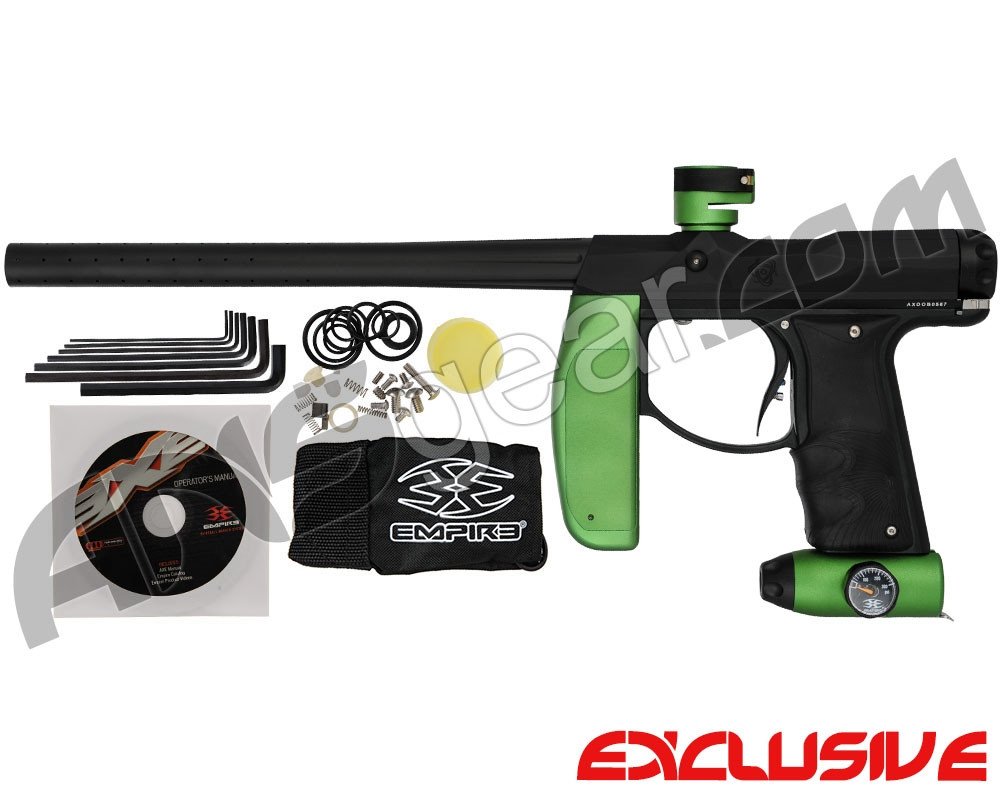 Empire Axe Paintball Gun w/ Inception Designs Kryptonite Body Kit - Green