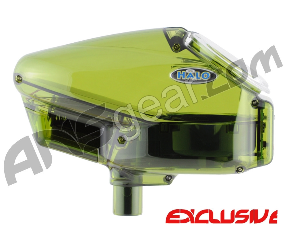 Empire Halo Too SE Paintball Hopper - Light Green - ANSgear.com