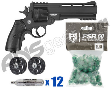 First Strike Roscoe .50 Caliber Paintball Revolver w/ FSR Paint Rounds