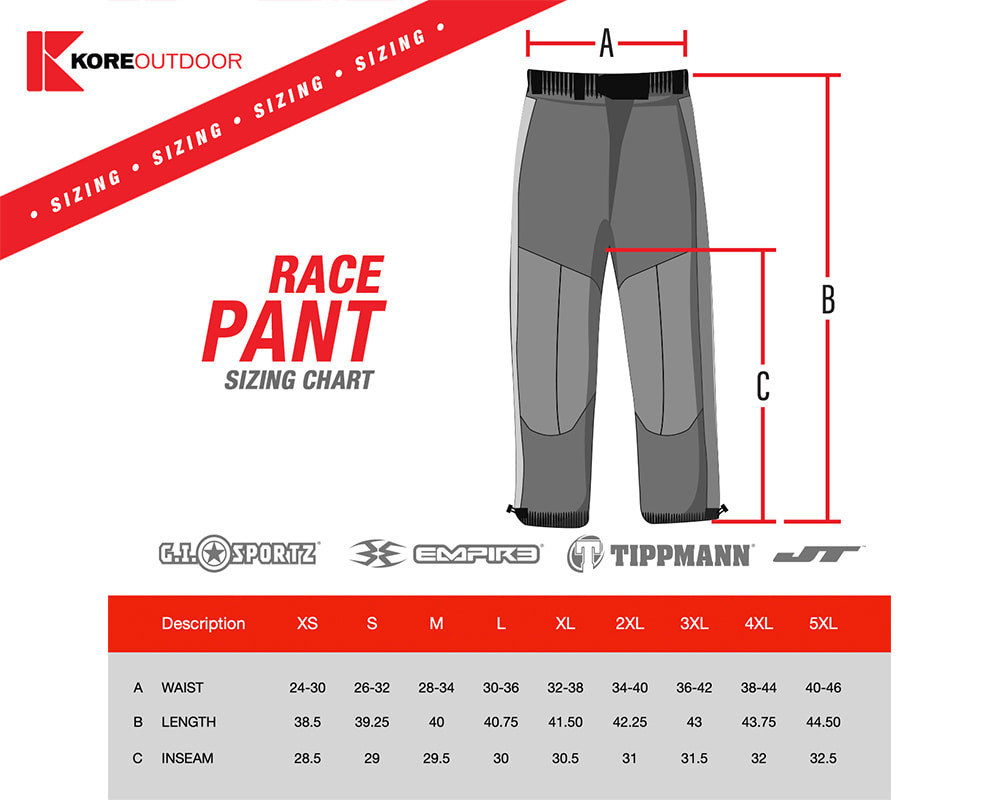 GI Sportz Race Paintball Pants - Black