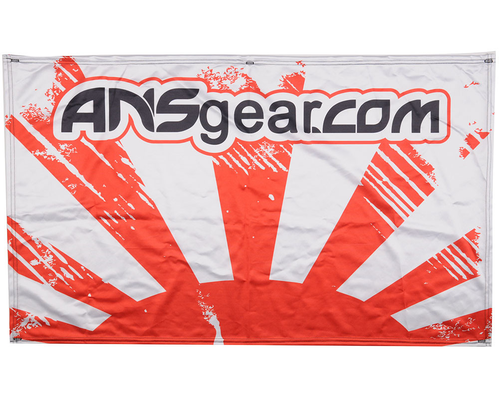 HK Army ANSGEAR Banner - 41" x 26" - Rising Sun White/Red - ANSgear.com