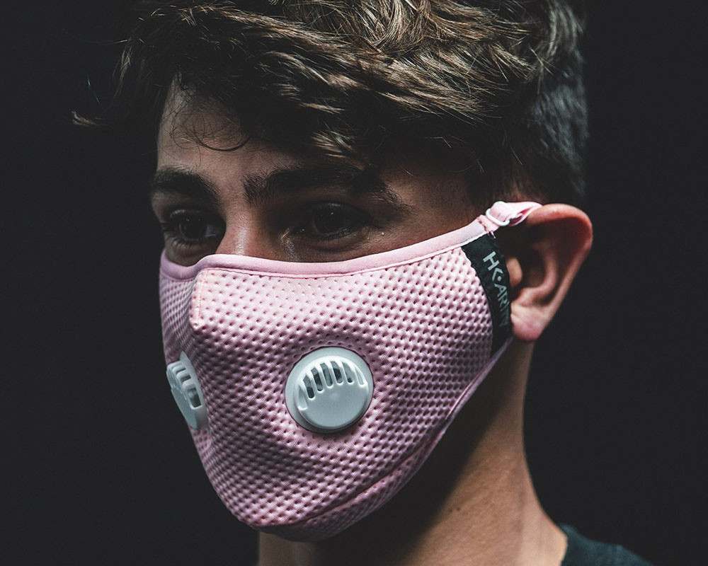 HK Army FLTRD Air Carbon Filtered Face Mask - Pink