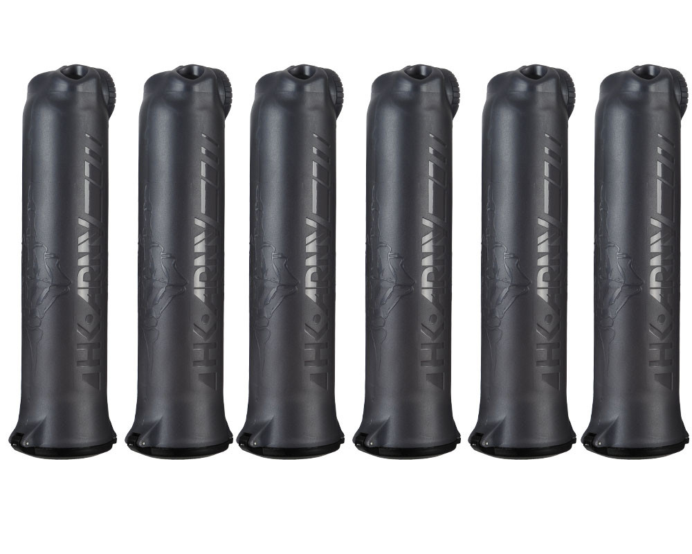 HK Army (6 Pack) 150 Round Skull Paintball Pod - Dark Smoke