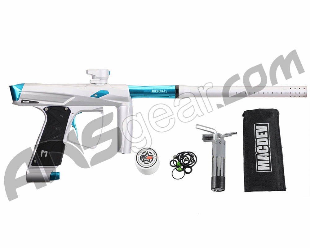MacDev Clone GTi Paintball Gun - Silver/Aqua - ANSgear.com