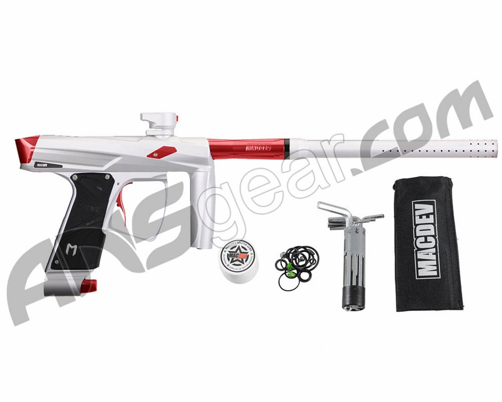 MacDev Clone GTi Paintball Gun - Silver/Red - ANSgear.com