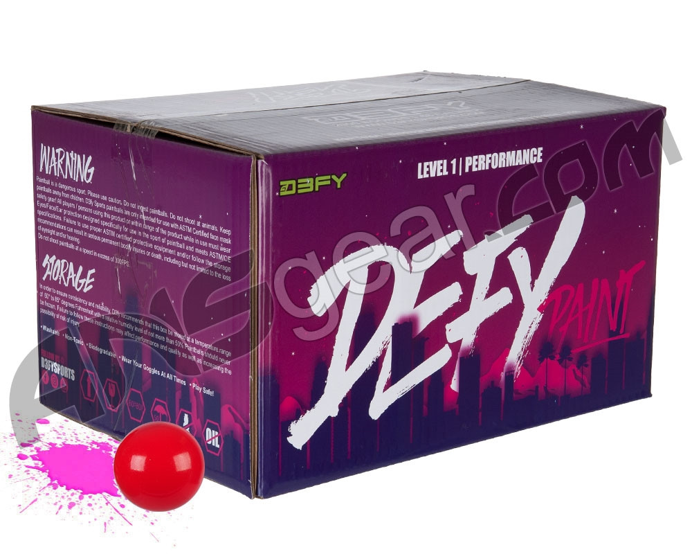 D3FY Sports Level 1 Practice 1,000 Round Paintballs - Red Shell Purple ...